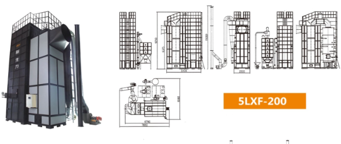 200 Tons Indirect Heating Rice Husk Furnace Dryer Computerized Control