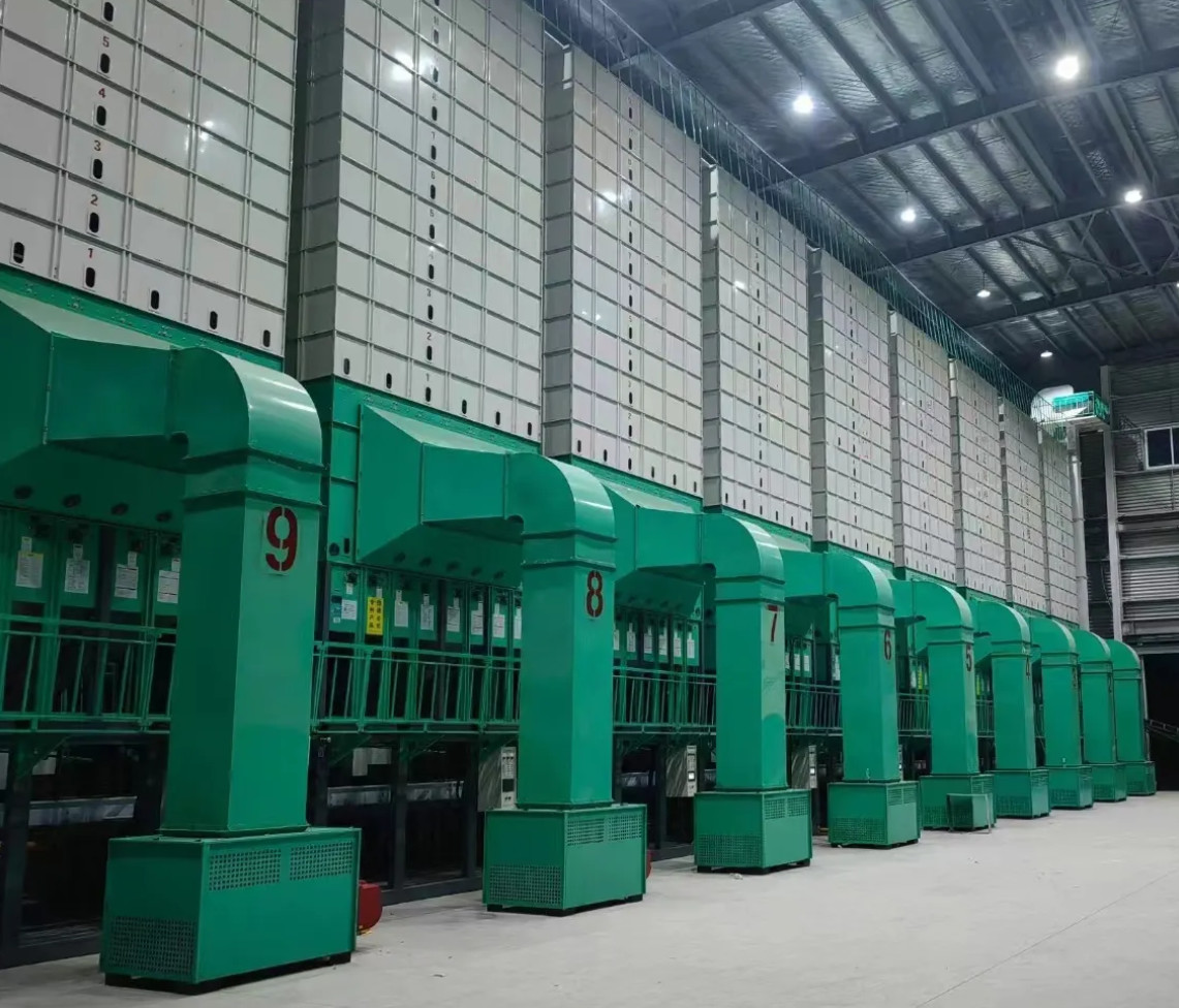 30 Ton Mix Flow Cross Flow Paddy Dryer With Husk Furnace Multi ...