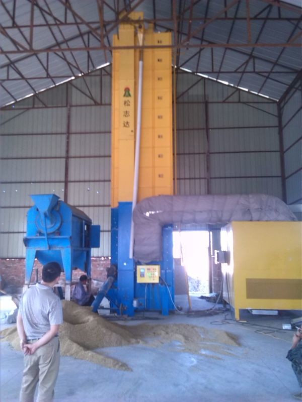 Husk Burner Grain Drying Equipment / Batch Type Agricultural Dryer Machine